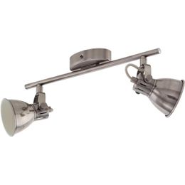 Eglo Deckenspot &raquo;SERAS&laquo; GU10 1 Stk. Warmwei&szlig; Spot, L37 x B6,5 cm, 2X2,8W inkl. grau 2, 1 Stk.