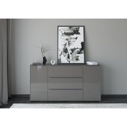 set one by Musterring Sideboard &raquo;Reno&laquo; 1 Stk. tlg. Mit Gleitern und in verschiedenen Farben erh&auml;ltlich Glas, Holzwerkstoff B/H/T: 182cm x 94cm x 42cm,