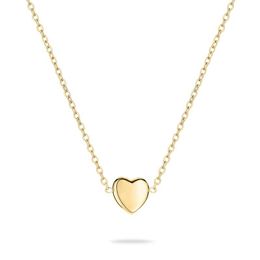Tamaris Damen Kette mit Anh&auml;nger &raquo;Schmuck Geschenk Edelstahl Halskette Bold Hearts Herz&laquo; gold Edelstahl, L: 45 B: 5mm