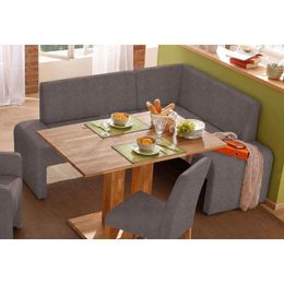 Home Affaire Eckbank &raquo;Bologna&laquo; braun B/H/T: 200cm x 84cm x 160cm, Struktur fein, Langer Schenkel links