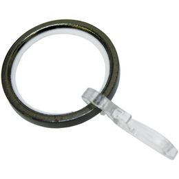 Gardinia Gardinenring &raquo;Chicago&laquo; Serie Einzelprogramm Chicago &Oslash; 20 mm grau Metall &Oslash; 2cm, 10 Stk.