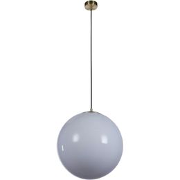 Searchlight H&auml;ngeleuchte &raquo;Atom II Pendant - Satin Brass & Opal Glass&laquo; E27 1 Stk. 1, &Oslash; 40cm H: 43cm, 1 Stk.