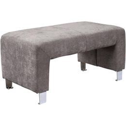 exxpo - sofa fashion Polsterhocker &raquo;Intenso, Hocker, modern&laquo; hohe Bodenfreiheit, frei im Raum stellbar, hoher Sitzkomfort grau Zusammensetzung: 