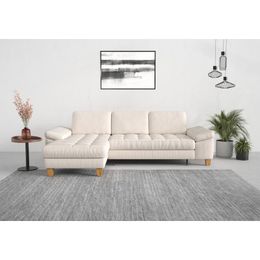 Sit & More sit&more Ecksofa &raquo;Westham L-Form&laquo; mit Recamiere, mit oder ohne Schlaffunktion, Bettkasten, F&uuml;&szlig;e Eiche beige 100% Polyester B/H/T: 275cm x 88cm x 172cm