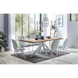 Home Affaire Esstisch &raquo;Tristan natur&laquo; mit echter Baumkante beige B/H/T: 240cm x 77cm x 100cm