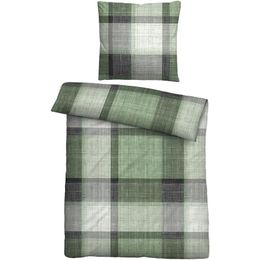 Biberna Bettw&auml;sche &raquo;0004101&laquo; 2 Stk. wohlig warm + weich, pflegeleicht, 100% Baumwolle, Rei&szlig;verschluss Feinbiber, Obermaterial: 100% Baumwolle B/L: 135cm x 