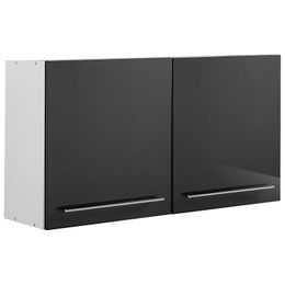 KOCHSTATION H&auml;ngeschrank &raquo;KS-Trient&laquo; 100 cm breit grau wei&szlig;, B/H/T: 100cm x 57cm x 34cm, T&uuml;ren: 2 Stk.