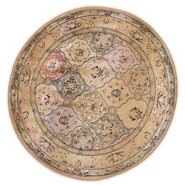Theko Teppich &raquo;Gabiro 208&laquo; rund 10 mm H&ouml;he Orient-Optik, ideal im Wohnzimmer & Schlafzimmer beige Kunstfaser &Oslash; 240cm 1 Stk., 10mm, &Oslash; 240cm