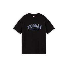 Tommy Jeans T-Shirt 'DNA' Herren Gr&ouml;&szlig;e S violettblau / schwarz / wei&szlig;