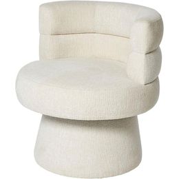 Jahnke Drehstuhl &raquo;STUDIO TWIST&laquo; () Sessel, Drehstuhl, 360&deg; drehbar, Boucle-Stoff, bis 120 kg belastbar wei&szlig; Polyester B/H/T: 66cm x 73,5cm x 67cm