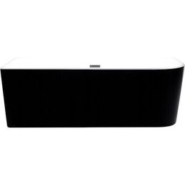 Sanotechnik Badewanne &raquo;Jamaica&laquo; H&ouml;he 58 cm mit Ablaufst&ouml;psel verstellbare F&uuml;&szlig;e &Uuml;berlauf 170x75x58cm schwarz gl&auml;nzend, Acryl Badewanne rechts Acryl Wanne links