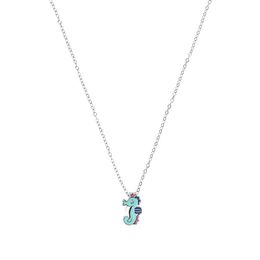 Prinzessin Lillifee Damen Kette mit Anh&auml;nger &raquo;Seepferdchen-Motiv&laquo; mit Zirkonia (synth.) bunt Silber 925 (Sterlingsilber), L: 38 B: 1,2mm