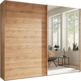 Wiemann Schwebet&uuml;renschrank &raquo;Korfu&laquo; hochwertige Beschl&auml;ge braun Glas, Holzwerkstoff B/H/T: 246,9cm x 217cm x 67cm, T&uuml;ren: 2 Stk.