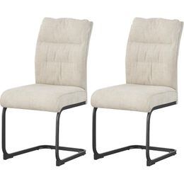 Home Affaire Esszimmerstuhl &raquo;BARRIE, 2er Set, mit Metallgestell in matt schwarz&laquo; (Set) 2 Stk.in verschiedenen Farben, Belsatbarkeit pro Stuhl 120 kg 