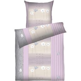 Dyckhoff Bettw&auml;sche &raquo;Annabell&laquo; 2 Stk. aus Weichfrottier lila Frottee, Obermaterial: 75% Baumwolle, 25% Polyester B/L: 135cm x 200cm, 1 Stk., 1 Stk., Frottee, B