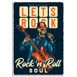 Artland Wandbild &raquo;Let's rock&laquo; 1 Stk. tlg. als Alubild, Leinwandbild, Poster, Wandaufkleber in verschied. Gr&ouml;&szlig;en B/H/T: 90cm x 130cm, Leinwandbilder Hochformat