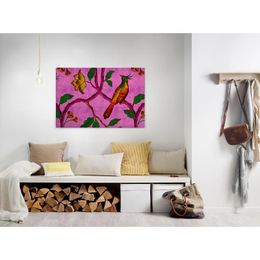 A.S. Cr&eacute;ation Leinwandbild &raquo;bird of paradise&laquo; Kunst V&ouml;gel 1 Stk. tlg. Keilrahmen Bild Vogel Bunt Leinwand-Bild Wohnzimmer modern Wandbild bunt Holz, Stahl B/H/T: 