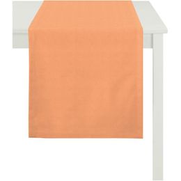 Apelt Tischl&auml;ufer &raquo;3944 UNI BASIC&laquo; orange Baumwolle B/L: 48cm x 150cm, 1 Stk., rechteckig