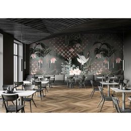 marburg Fototapete &raquo;Belinda&laquo; matt glatt moderne Tapete f&uuml;r Wohnzimmer Schlafzimmer K&uuml;che gr&uuml;n Vlies B/L: 2,12m x 2,7m, Rollen: 1