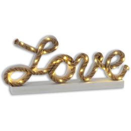 N&auml;ve n&auml;ve Dekolicht &raquo;Love&laquo; LED-Modul Extra-Warmwei&szlig; LED Deko Tischleucht,incl. 35x LEDs in total 1.05W 2500K wei&szlig; H: 20cm