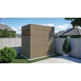 BERTILO Gartenhaus &raquo;HPL Mini, in verschiedenen Farben&laquo; Fassaden-HPL in Architekturqualit&auml;t, witterungsbest&auml;ndig, farbstabil grau Massivholz ohne 
