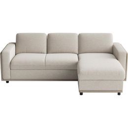 Sit & More sit&more Ecksofa &raquo;Cordoba&laquo; wahlweise mit Schlaffunktion und Bettkasten oder Stauraum 100% Polyester B/H/T: 236cm x 85cm x 161cm, Struktur, Recamiere 