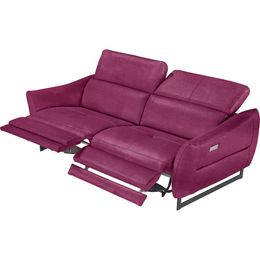 Egoitaliano 2,5-Sitzer &raquo;Dafne, elegantes Designsofa mit hohem Sitzkomfort&laquo; mit und ohne elektrischer Relaxfunktion, Kopfteile manuell verstellbar pink B/H/T: 