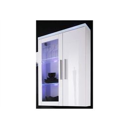Vitrine &raquo;Line&laquo; H&ouml;he 118 cm wei&szlig; B/H/T: 70cm x 118cm x 31cm, T&uuml;ren: 2 Stk.