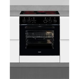Exquisit Elektro-Herd-Set &raquo;EHE246-020 schwarz&laquo; Klassisch Backen und Braten f&uuml;r das allt&auml;gliche Kochen schwarz Grill, Licht und Backblech im 