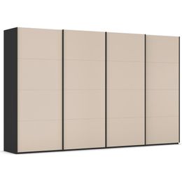 Rauch Schwebet&uuml;renschrank &raquo;Kleiderschrank Schrank Garderobe Schlafzimmerschrank SCALE-FYRA&laquo; edle viergeteilte T&uuml;ren mit Glas-Front viele Farben MADE 
