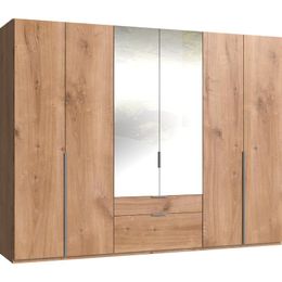 wimex Kleiderschrank &raquo;New York&laquo; mit Spiegelt&uuml;r braun B/H/T: 270cm x 208cm x 58cm, Schubladen: 2 Stk. T&uuml;ren: 6 Stk.