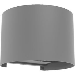 Eglo Wandleuchte &raquo;CALPINO 3 Wandlampe - Alu - LED - 2X2,8W - IP54&laquo; LED-Modul 1 Stk. Warmwei&szlig; Au&szlig;enbeleuchtung, Au&szlig;enwandleuchte, Terrasse, L13,5 x H10