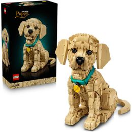 Lego Konstruktionsspielsteine &raquo;Golden Retriever Welpe (11384), Lego Icons&laquo; beige Einheitsgr&ouml;&szlig;e Konstruktionsspielsteine