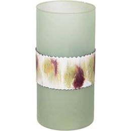Gilde Tischvase &raquo;Vase Imperial, r&ouml;hrenf&ouml;rmig&laquo; aus Aluminium und Glas, wasserdicht, &Oslash; ca. 12 cm bunt Aluminium, Glas B/H/T: 25,5cm &Oslash; 12cm