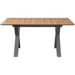 set one by Musterring Esstisch &raquo;New Atlanta&laquo; Platte rechteckig mit schweizer Kante, ausziehbar, Gestell in X-Form schwarz B/H/T: 190cm x 76cm x 90cm, 