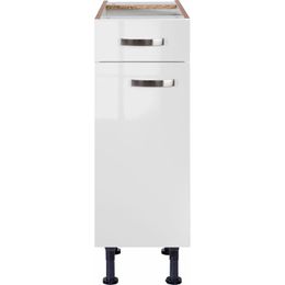 KOCHSTATION Unterschrank &raquo;KS-Cara&laquo; Breite 30 cm, mit Vollauszug und Soft-Close-Funktion wei&szlig; wei&szlig;, B/H/T: 30cm x 87cm x 58,4cm, Schubladen: 1 Stk. 