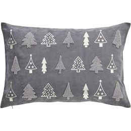 done. Dekokissen &raquo;Pine Forest&laquo; mit Glanzdruck grau Polyester B/L: 40cm x 60cm, 1 Stk.
