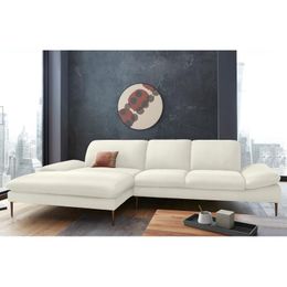 W.Schillig Ecksofa &raquo;enjoy&MORE, Designsofa, bequem, elegant und zeitlos, L-Form&laquo; Sitztiefenverstellung, F&uuml;&szlig;e bronze pulverbeschichtet, Breite 340 cm 