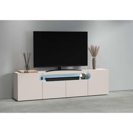 OTTO home Lowboard &raquo;REAL,Lowboard,TV-Kommode,TV-M&ouml;bel,TV-Bank&laquo; 1 Stk. tlg. Mit 4 T&uuml;ren, davon 2 abgerundet, die ein ovales offenes Fach bilden B/H/T: 