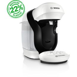 TASSIMO Kapselmaschine &raquo;style friendly TAS112E, &uuml;ber 70 Getr&auml;nke, platzsparend&laquo; geeignet f&uuml;r alle Tassen, Wassertank 0,7 L wei&szlig; Einheitsgr&ouml;&szlig;e 