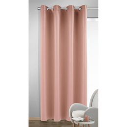 HOMING Vorhang &raquo;Mia&laquo; &Ouml;sen 1 Stk. tlg. Fertigschal rosa Polyester 245cm, &Ouml;sen, 140cm