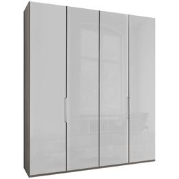 Wiemann Kleiderschrank &raquo;Monaco, Made in Germany, edle Glasfront, in verschiedenen Farben,&laquo; hochwertige Beschl&auml;gen inkl. D&auml;mpfung grau Floatglas, 