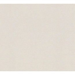 Livingwalls living walls Vliestapete &raquo;Designbook&laquo; einfarbig uni Uni Tapete Einfarbig grau Vinyl, Vlies B/L: 0,53m x 10,05m