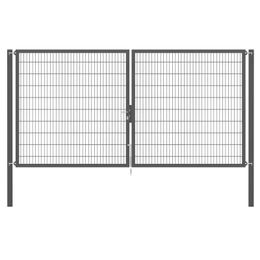 Alberts Zaundoppelt&uuml;r &raquo;Flexo Plus&laquo; verschiedene Abmessungen Stahl B/H: 400cm x 200cm