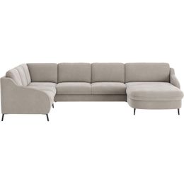 Sit & More sit&more Wohnlandschaft &raquo;Soul U-Form&laquo; wahlweise mit Schlaffunktion und Bettkasten oder Schubkasten grau 100% Polyester B/H/T: 356cm x 90cm x 227cm, 