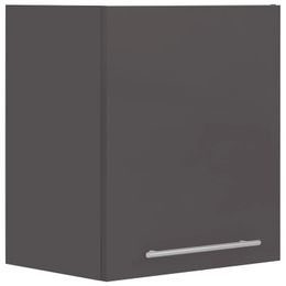 Wiho-K&uuml;chen wiho K&uuml;chen H&auml;ngeschrank &raquo;Flexi2, Breite/H&ouml;he: 50/56,5 cm, Soft-Close bei der T&uuml;r&laquo; inkl. verstellbaren Einlegeboden grau B/H/T: 50cm x 56cm x 35cm