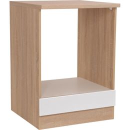 respekta Herdumbauschrank &raquo;Merle&laquo; Breite 60 cm, inkl. Arbeitsplatte, H&ouml;he 85 cm braun Eiche S&auml;gerau Nachbildung, B/H/T: 60cm x 84,8cm x 60cm, 