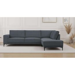 OTTO home Ecksofa &raquo;OLAND Cord L-Form, B: 289 cm, Skandi-Design&laquo; Struktur, Flachgewebe, Luxus-Microfaser, Boucle grau 92%PES 8%NY B/H/T: 289cm x 85cm x