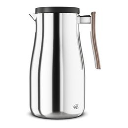 Alfi Isolierkanne &raquo;STUDIO ALLURE, aus doppelwandigem Edelstahl&laquo; 1 l 1 Stk. tlg. 12h hei&szlig; & 24h kalt, ergonomischer Griff, gro&szlig;e &Ouml;ffnung silber Edelstahl, 