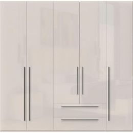 OTTO home Kleiderschrank &raquo;Piano, UV lackiert, hochgl&auml;nzend in beige oder wei&szlig;, FSC-zertifiziert&laquo; Made in Europe, in vielen Breiten, H&ouml;he 224cm, mit 